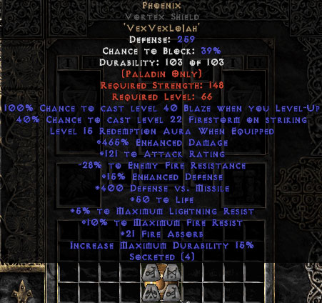 Phoenix Vortex Shield - 65% ED/121 AR - 465% ED/400 DvM/21 FA/15 Red ...