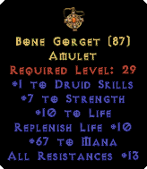 Amulet: Bone Gorget - Diablo 2 Resurrected - Buy D2R Items