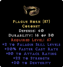 Coronet: Plague Horn - Diablo 2 Resurrected - Buy D2R Items
