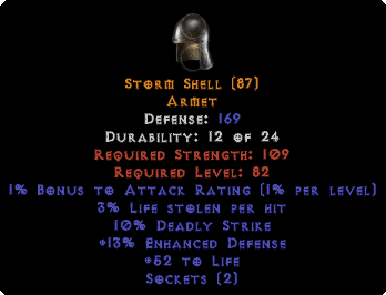 Armet: Storm Shell - Diablo 2 Resurrected - Buy D2R Items