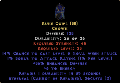 Crown: Rune Cowl - Diablo 2 Resurrected - Buy D2R Items