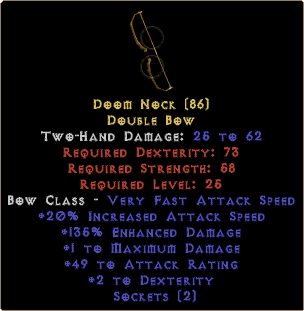 Double Bow: Doom Nock - Diablo 2 Resurrected - Buy D2R Items