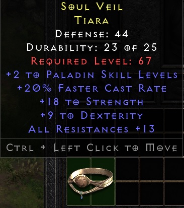 Tiara: Soul Veil - Diablo 2 Resurrected - Buy D2R Items