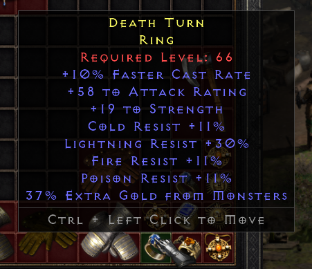 Ring: Death Turn - Diablo 2 Resurrected - Buy D2R Items