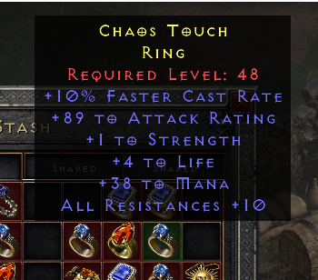 Ring: Chaos Touch - Diablo 2 Resurrected - Buy D2R Items