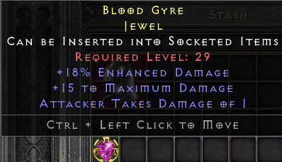 Jewel: Blood Gyre - Diablo 2 Resurrected - Buy D2R Items