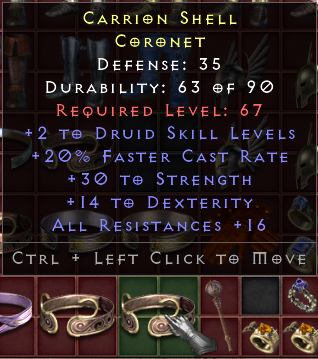 Coronet: Carrion Shell - Diablo 2 Resurrected - Buy D2R Items