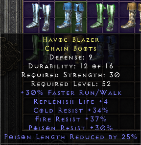 Chain Boots: Havoc Blazer - Diablo 2 Resurrected - Buy D2R Items