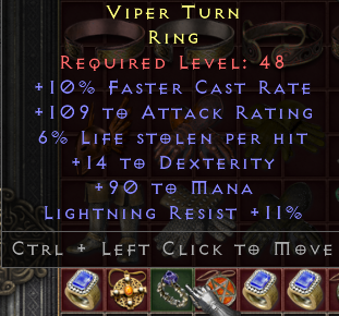 Ring: Viper Turn - Diablo 2 Resurrected - Buy D2R Items
