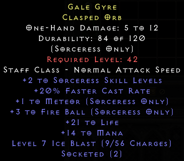 Clasped Orb: Gale Gyre - Diablo 2 Resurrected - Buy D2R Items