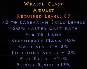 Amulet: Wraith Clasp - Diablo 2 Resurrected - Buy D2R Items