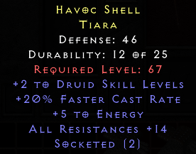Tiara: Havoc Shell - Diablo 2 Resurrected - Buy D2R Items