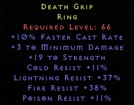 Ring: Death Grip - Diablo 2 Resurrected - Buy D2R Items