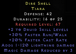 Tiara: Dire Shell - Diablo 2 Resurrected - Buy D2R Items