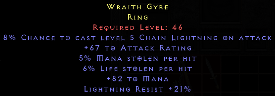 Ring: Wraith Gyre - Diablo 2 Resurrected - Buy D2R Items