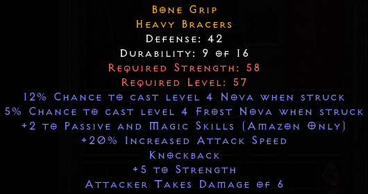 Heavy Bracers: Bone Grip - Diablo 2 Resurrected - Buy D2R Items