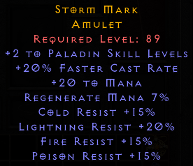 Amulet: Storm Mark - Diablo 2 Resurrected - Buy D2R Items