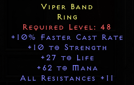 Ring: Viper Band - Diablo 2 Resurrected - Buy D2R Items